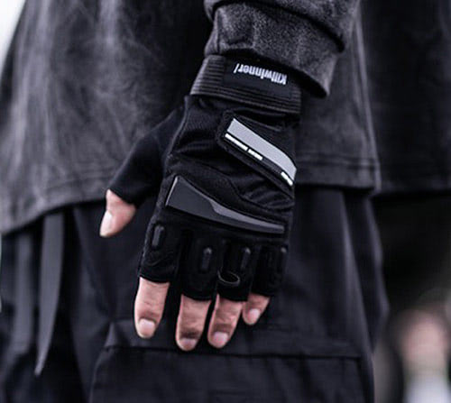 Killwinner Techwear Glove – Cyberpunk Half-Finger Gloves for Urban Use