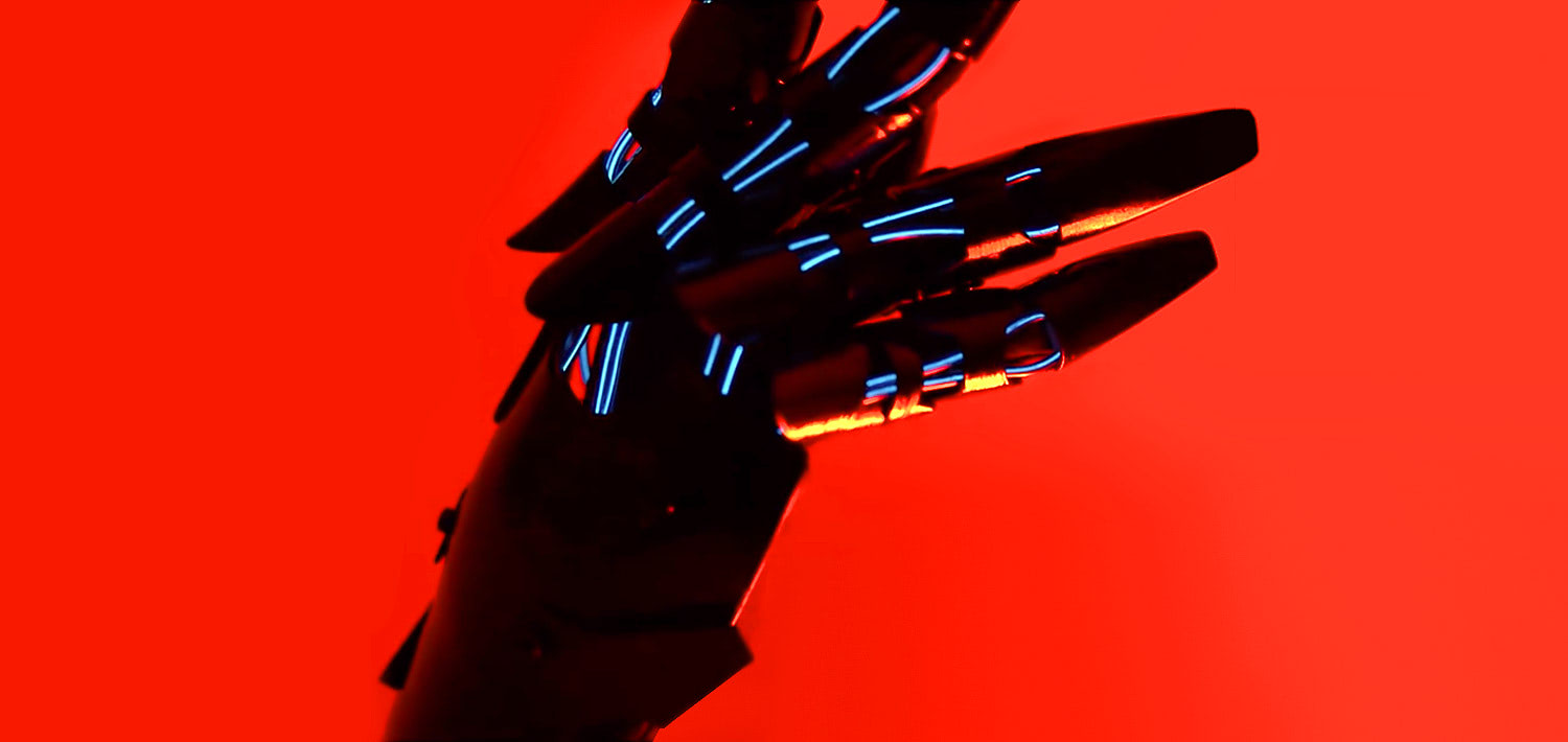 Cyberpunk Gloves with Neon Light