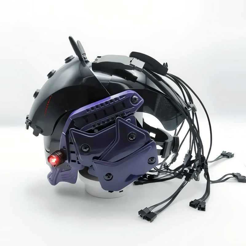 Brain-Computer Interface Cyberpunk Helmet