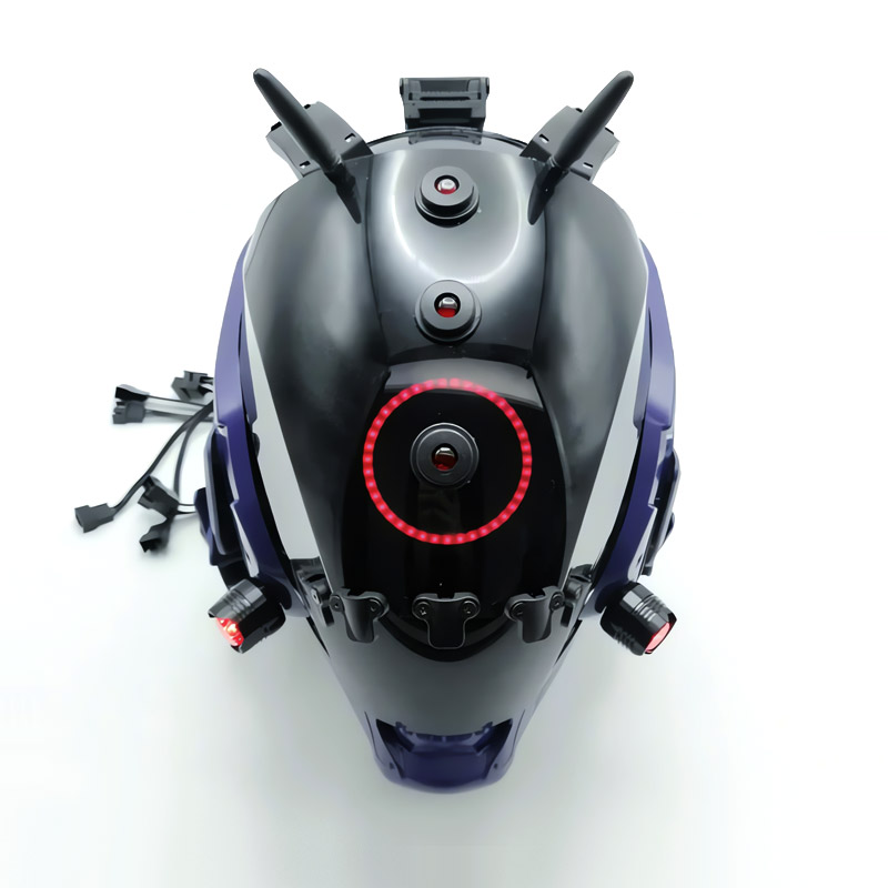 Brain-Computer Interface Cyberpunk Helmet