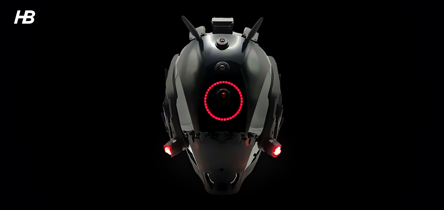 Brain-Computer Interface Cyberpunk Helmet