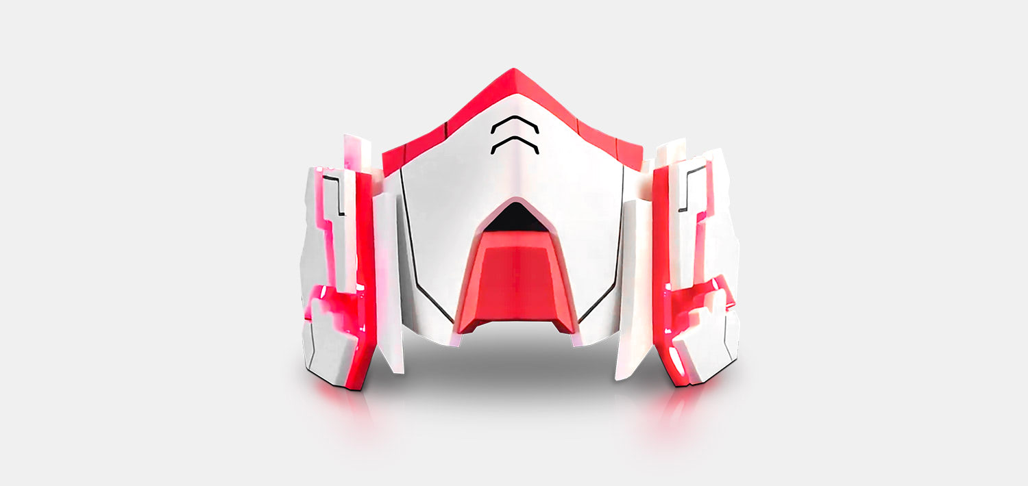 Gundam Inspired Mask with LED Lights