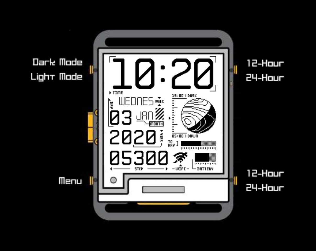 E-Ink Programmable Watch - Open-Source Programmable Smart Watch